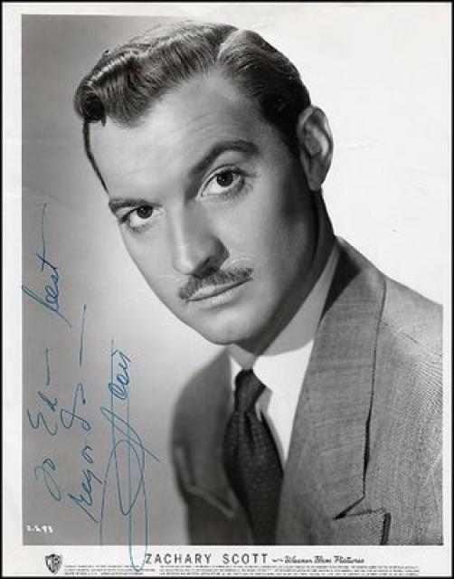 Zachary Scott biography. American actor